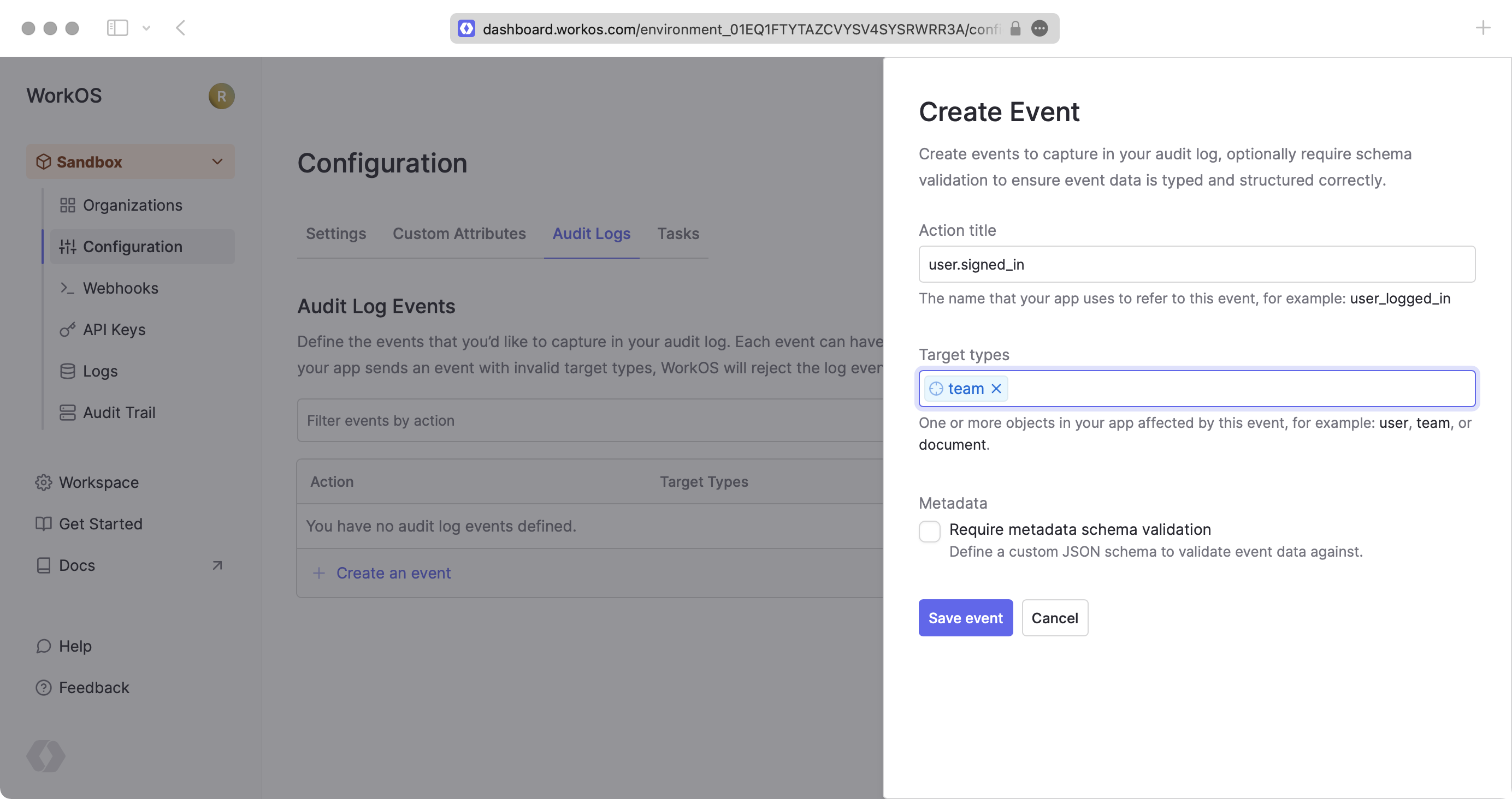 Audit Logs – WorkOS Docs Audit Logs – WorkOS Docs